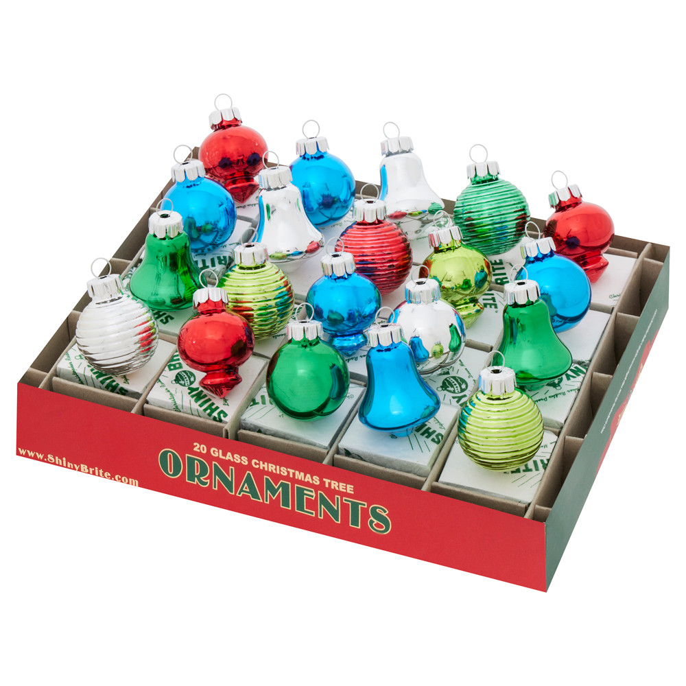 Christopher Radko Holiday Splendor 20 Count 1.25" Shapes