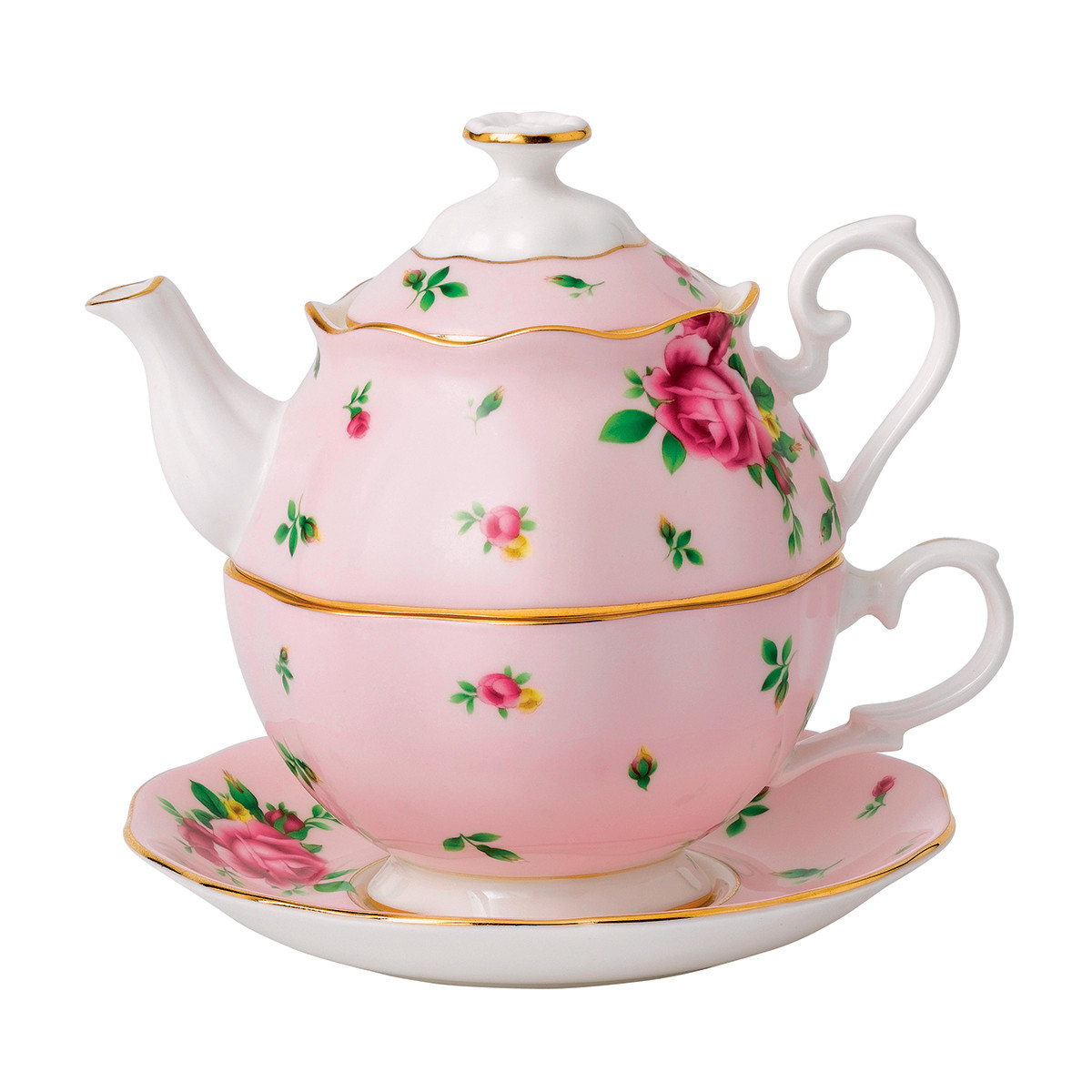 Royal Albert New Country Roses Pink Tea For One by Royal Albert|Free ...