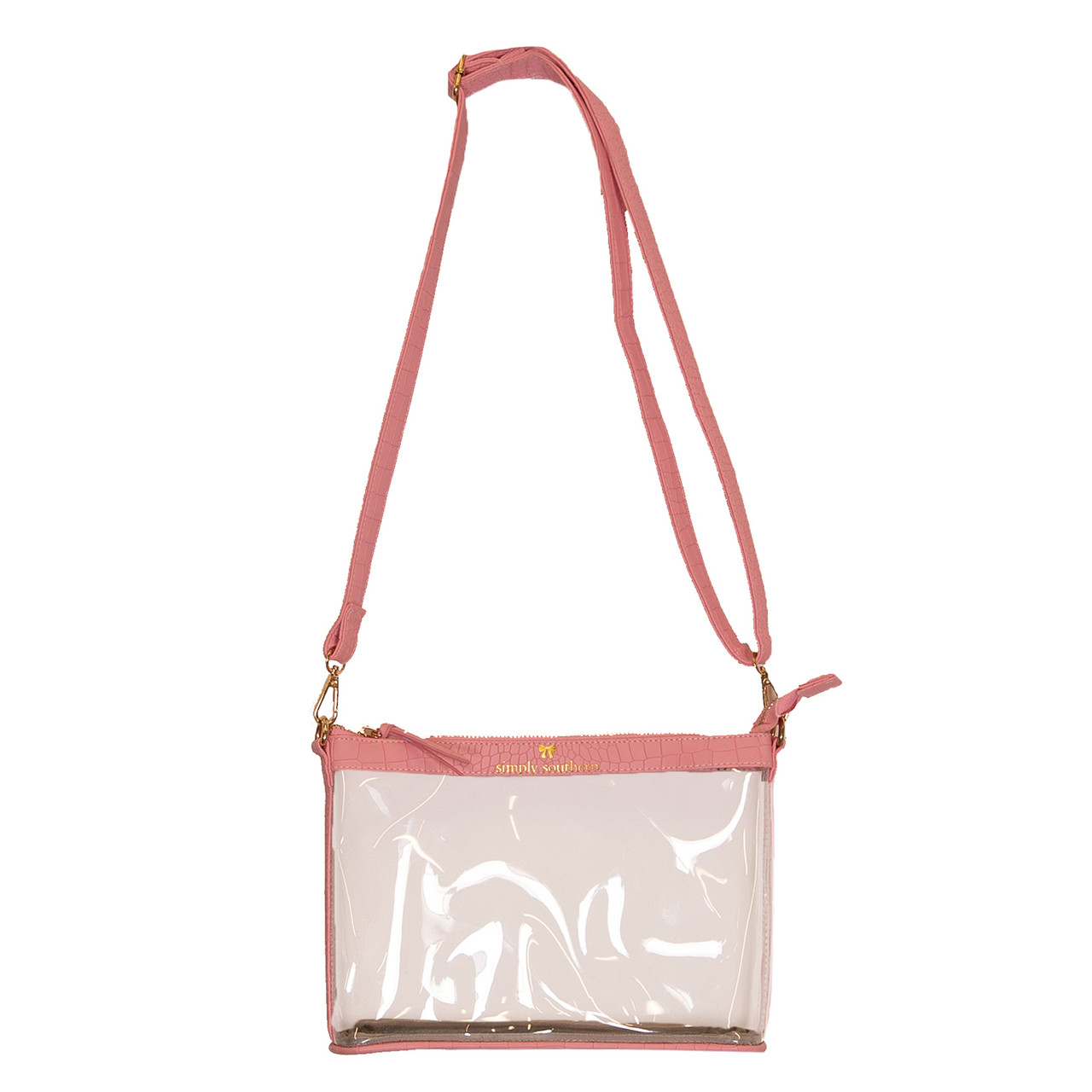 Simply Southern Pink Leather Clear Crossbody by Simply Southern|The ...