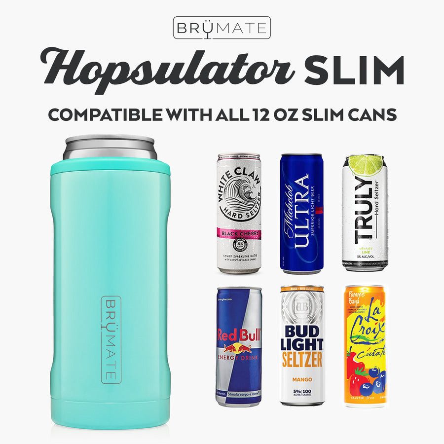 Brumate Gold Leopard 12 Oz. Hopsulator Slim