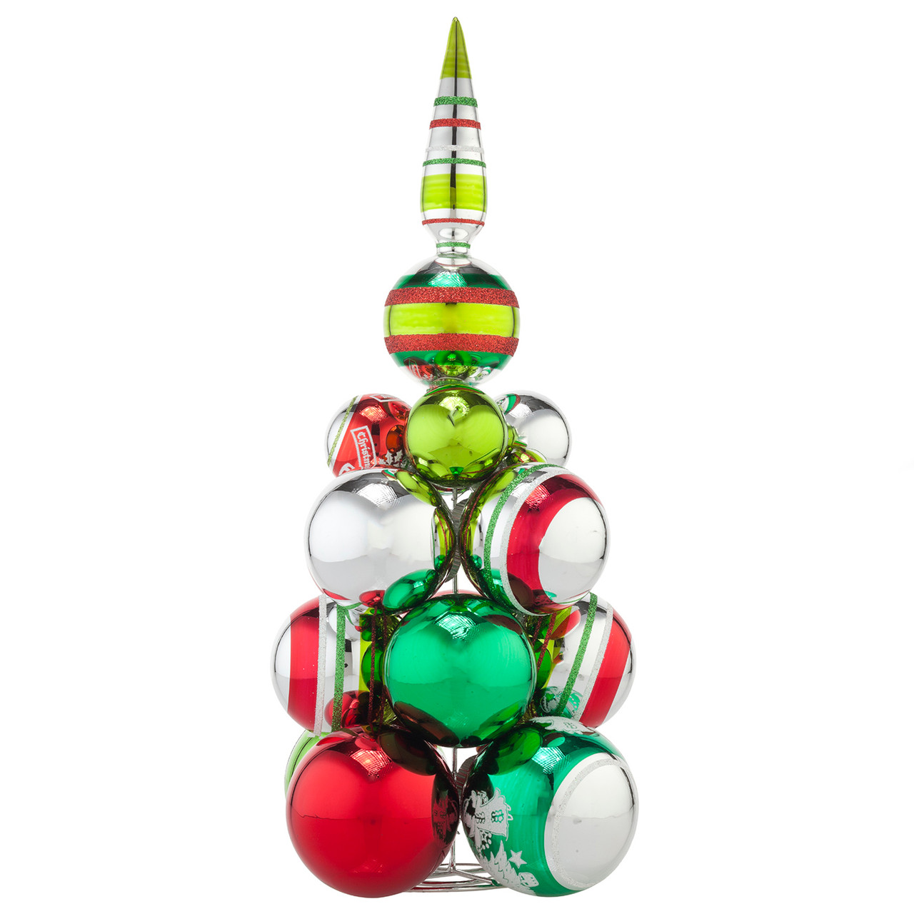 Christopher Radko Shiny Brites Holiday Splendor 17" Cluster Tree by ...