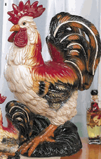 Blue Sky Grand Classic Ceramic Rooster-The Lamp Stand