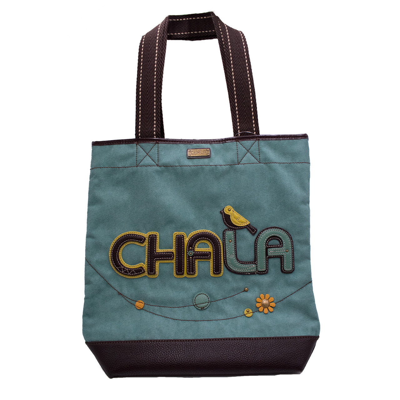 Chala Handbags Blue Chala Logo Tote-The Lamp Stand