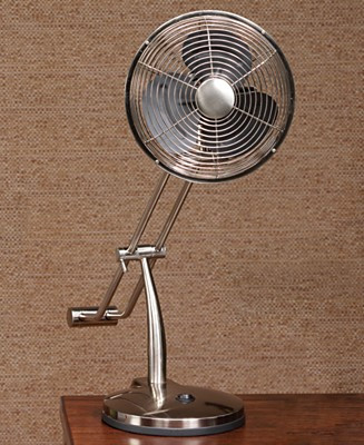 Deco Breeze Boom Desk Fan - Silver-The Lamp Stand