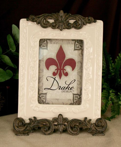 Drake Cream Colored 4" by 6" Photo Frame-The Lamp Stand