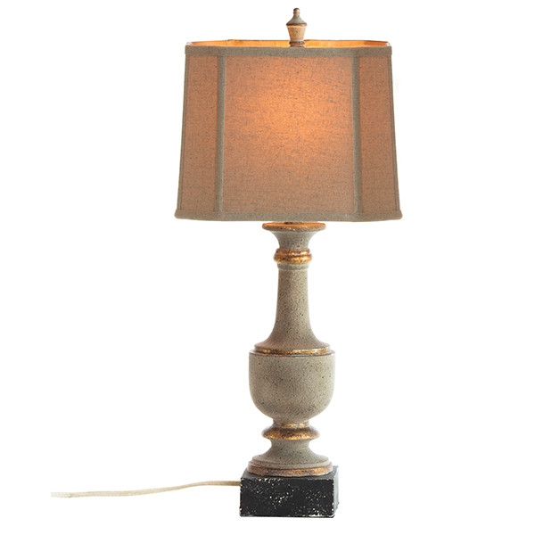 Aidan Gray Light Gray Balustrade Lamp by Aidan Gray|The Lamp Stand