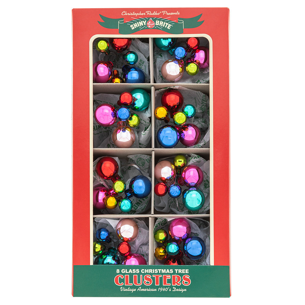 Christopher Radko Christmas Confetti 8 Count 1" & .5" Clusters by ...