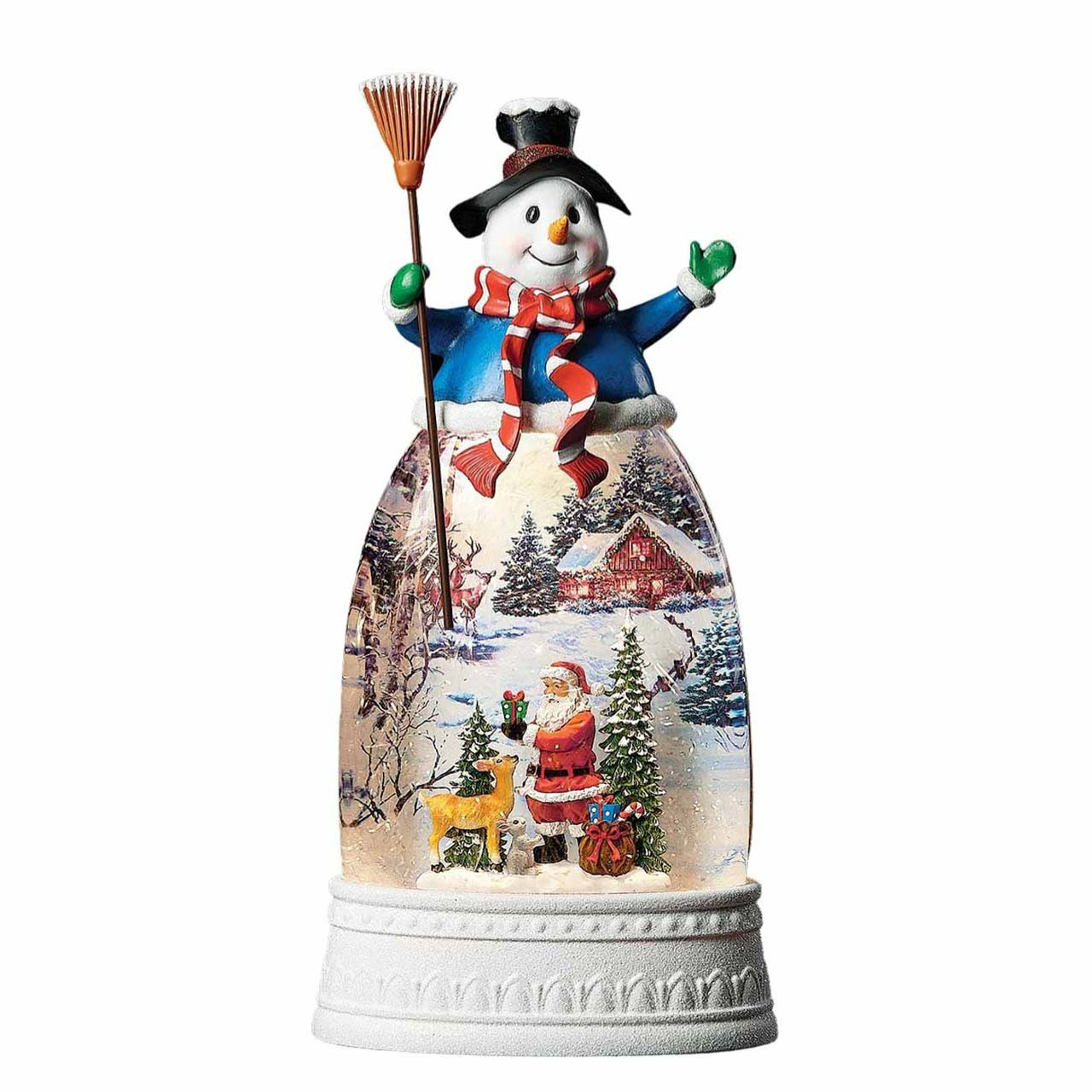 Roman Santa Candle Projector Lighted