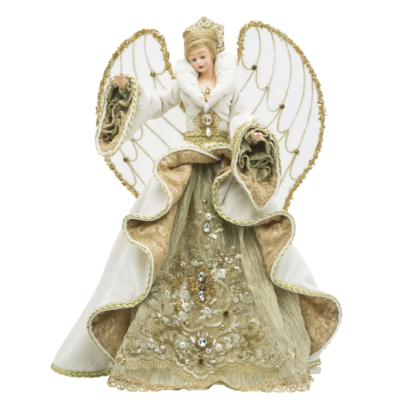Christopher Radko Gilded Angel Statue by Christopher Radko|The Lamp Stand