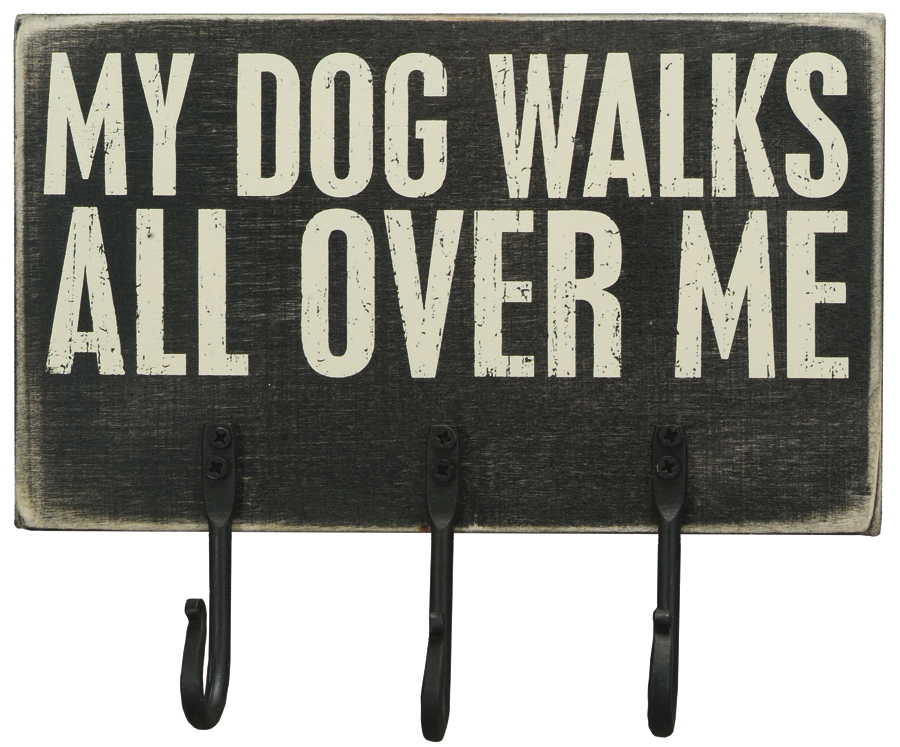 Primitives by Kathy My Dog Box Sign Key Rack - Primitives by Kathy-The ...