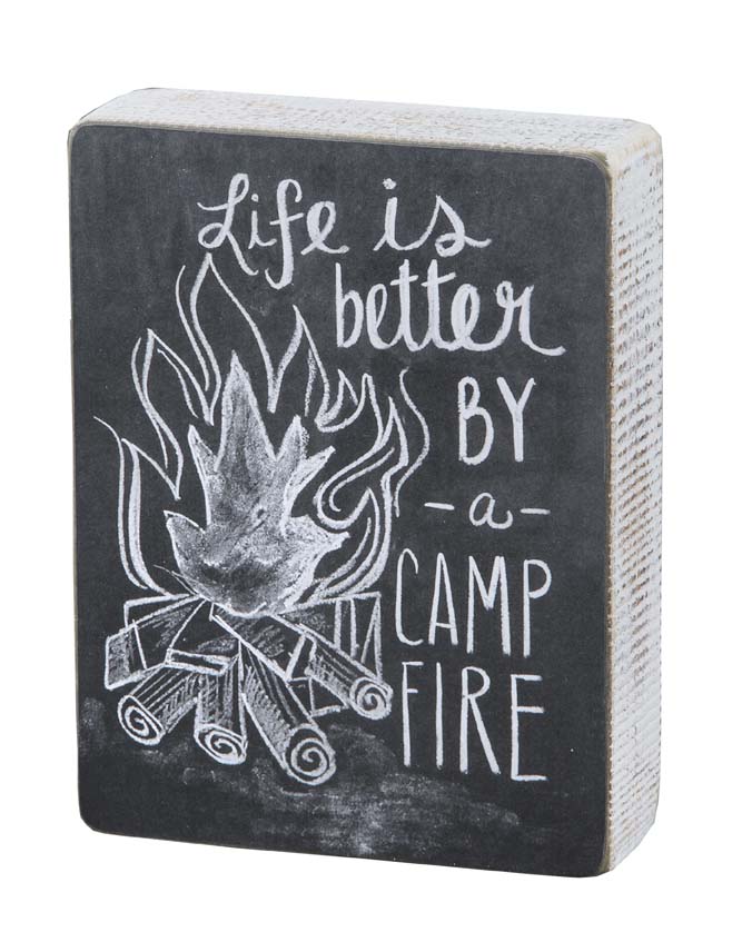 Primitives by Kathy Campfire Chalk Sign - Primitives by Kathy-The Lamp ...