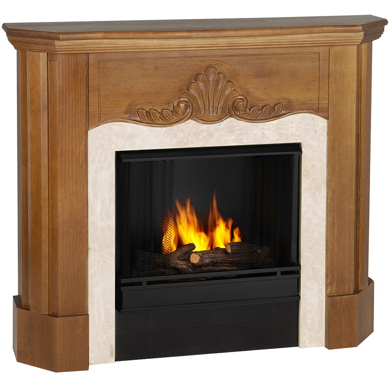 RealFlame Scott Shell-Oak-Ventless Gel Firplace by Real Flame-The Lamp ...