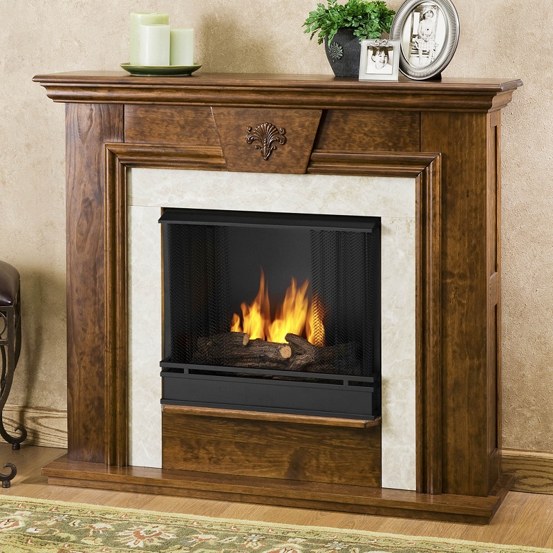 RealFlame Danielle-Mahogany-Ventless Gel Firplace by Real Flame-The ...