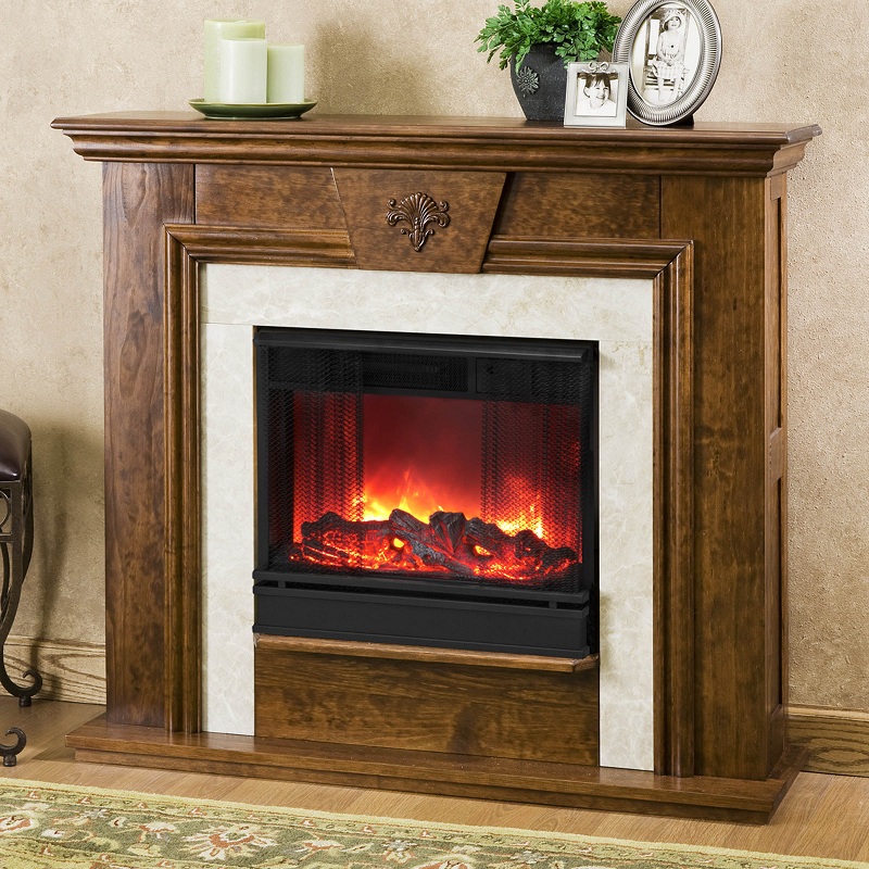 RealFlame Danielle Electric-Mahogany-Fireplace by Real Flame-The Lamp Stand