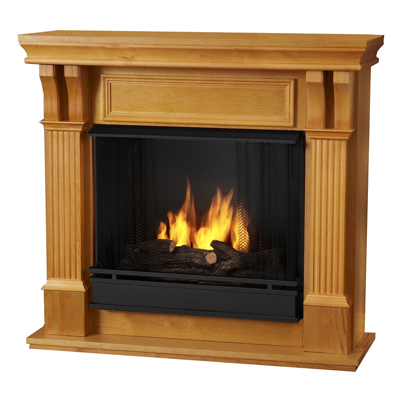 RealFlame Ashley Petite-Honey Oak-Ventless Gel Firplace by Real Flame ...