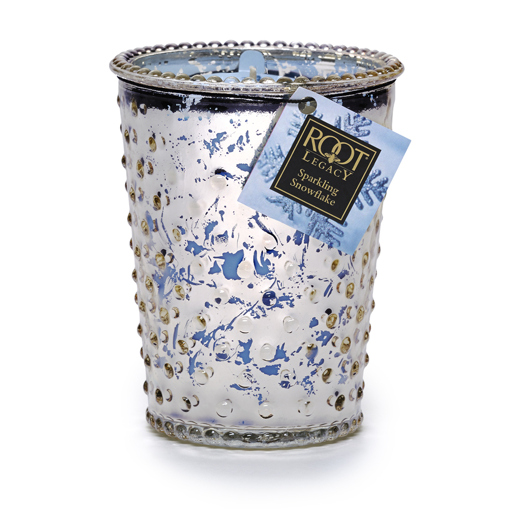 Root Candles Limited Edition 14 oz Sparkling Snowflake Blue Mercury ...
