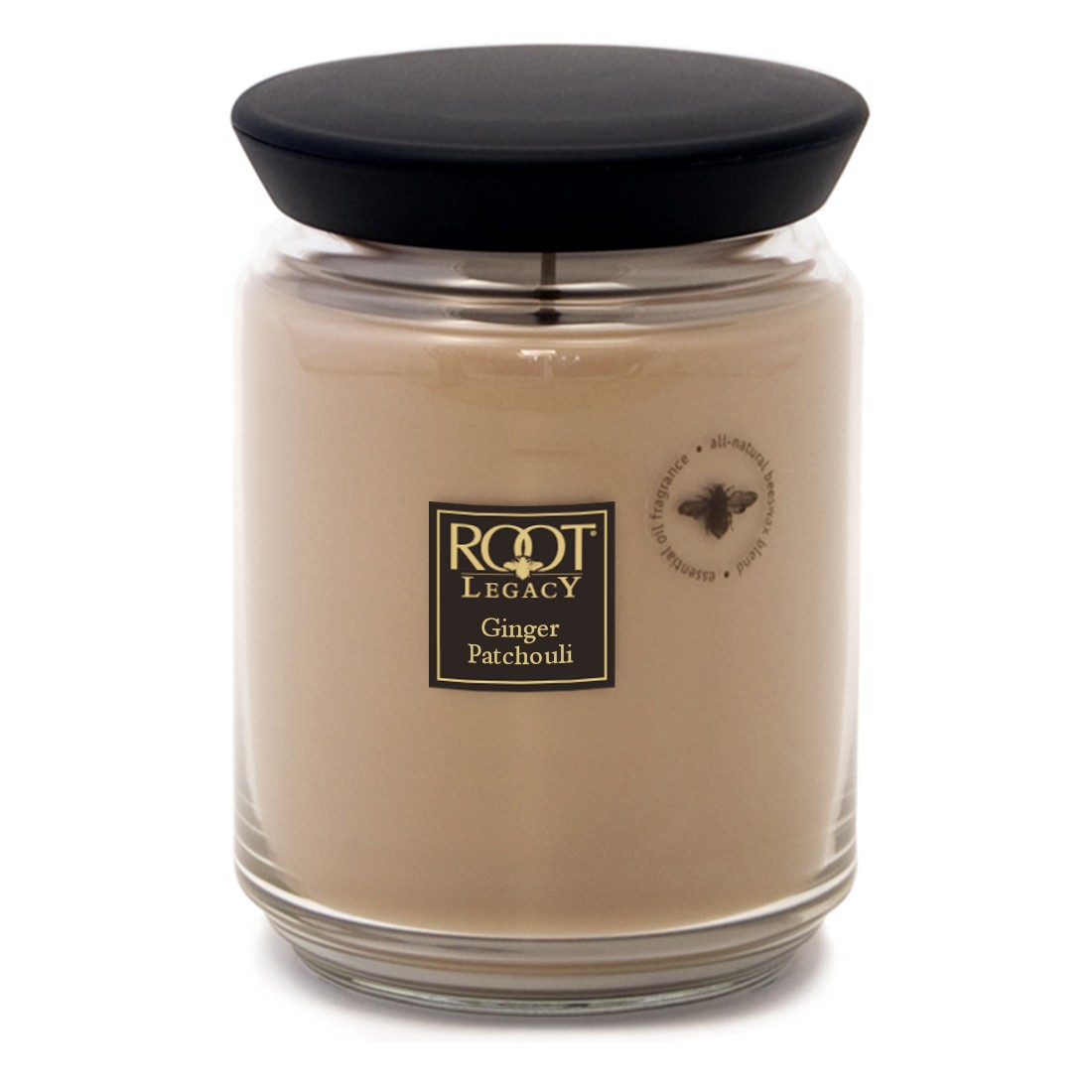 Root Candles Ginger Patchouli 22 oz. Queen Bee Root Candle-The Lamp Stand