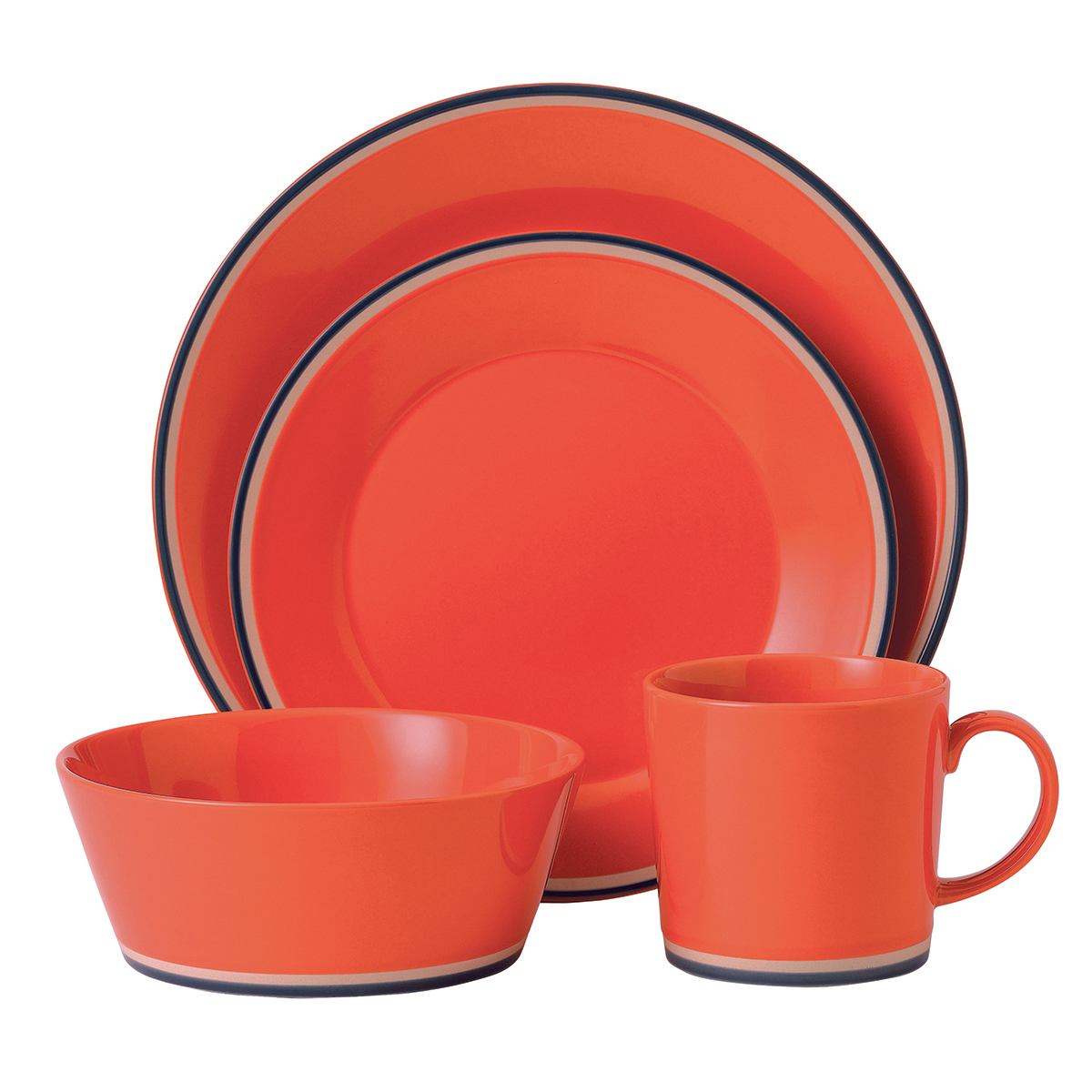 Royal Doulton Colours Orange 4-Piece Set by Royal Doulton-The Lamp Stand