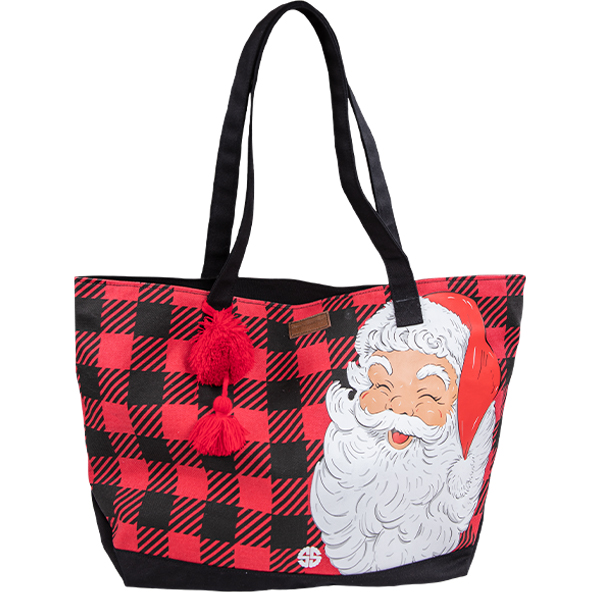 Simply Southern Accessories Santa Canvas Tote by Simply Southern-The ...