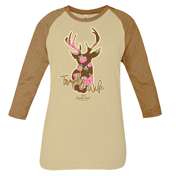 Simply Southern XX-Large Trophy Wife Oatmeal & Camel Country Chick Long ...