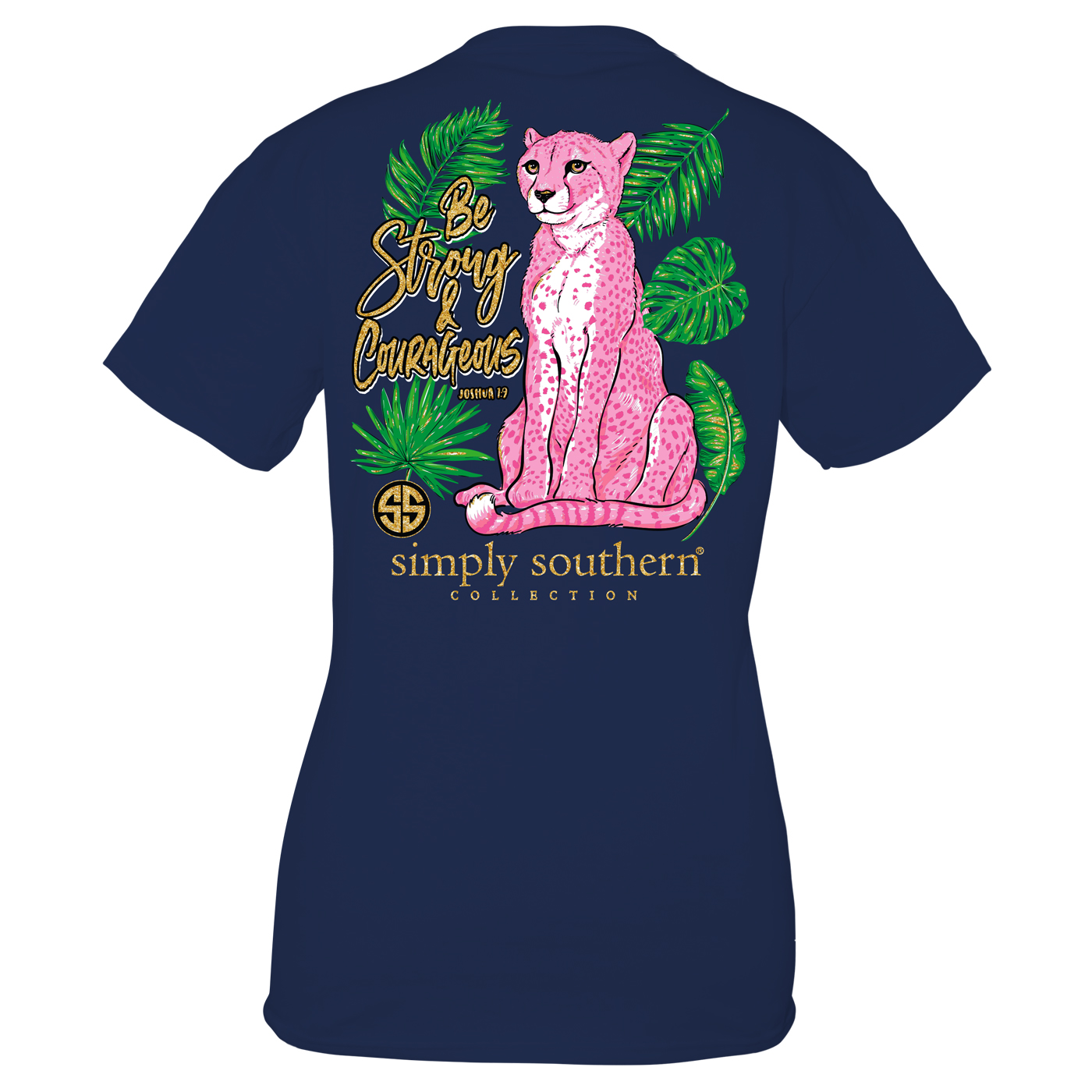 Simply Southern Tees XXLarge Midnight Cheetah Short Sleeve Tee by ...