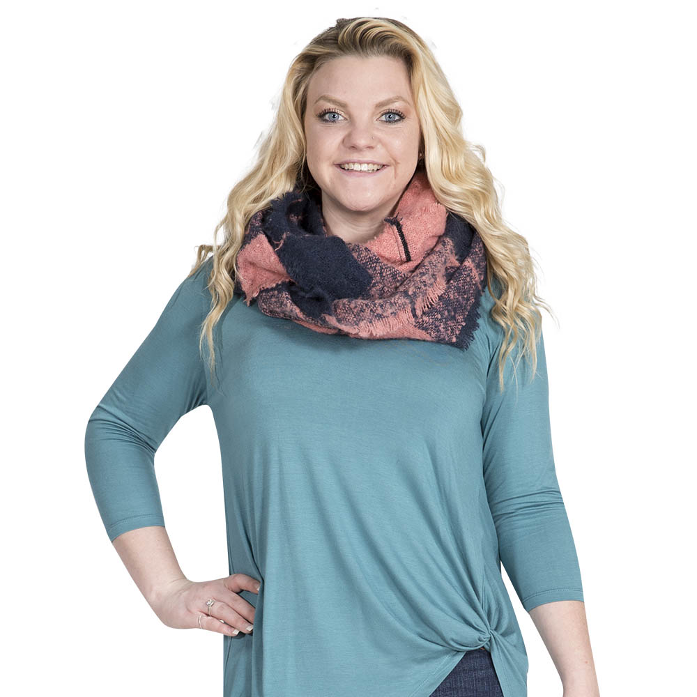 Simply Southern Blush & Navy Infinity Scarf by Simply Southern-The Lamp ...
