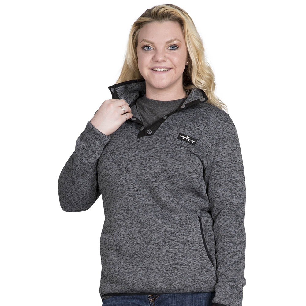 Simply Southern Large Steel Knit Pullover by Simply Southern-The Lamp Stand