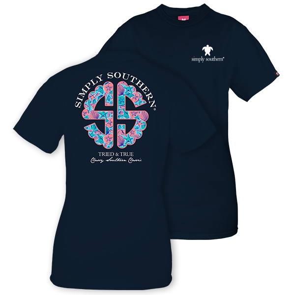 Simply Southern X-Large Logo Navy Short Sleeve Tee by Simply Southern ...