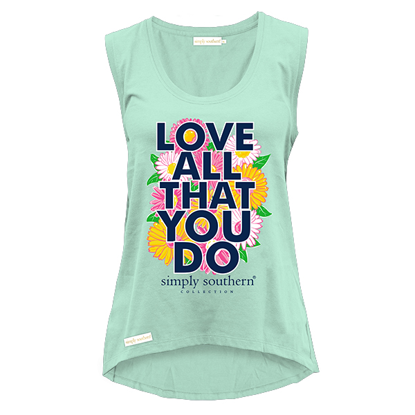 Simply Southern Large Love All That You Do Sea Tank Top by Simply ...