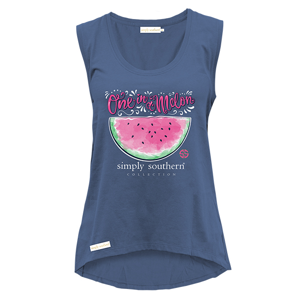 Simply Southern X-Large One in a Melon Moonrise Tank Top by Simply ...