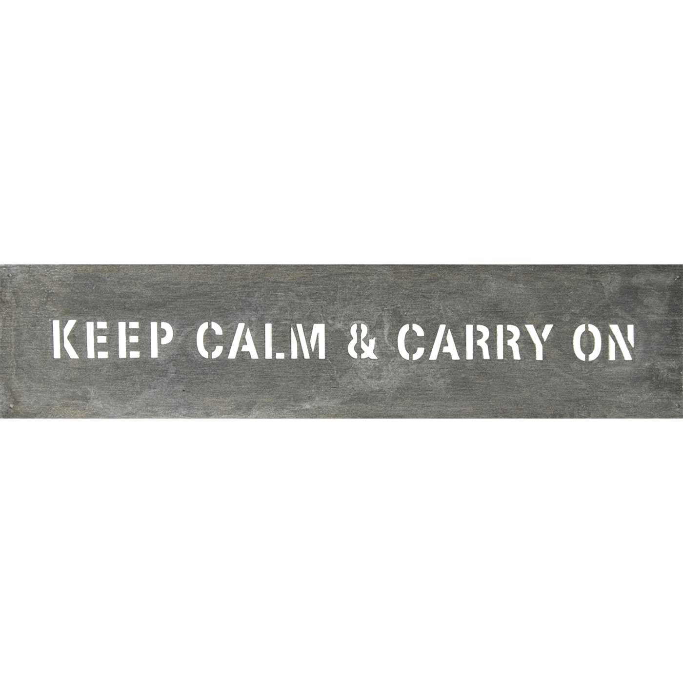 Sugarboo Designs 7" x 32" Keep Calm And Carry On Metal Sign by Sugarboo ...