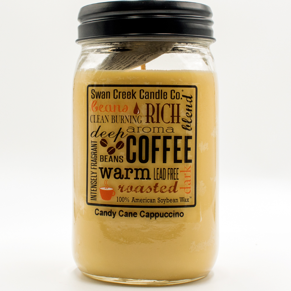 Swan Creek Candles Candy Cane Cappuccino 24 oz. Swan Creek Kitchen ...