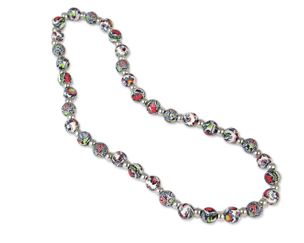 Viva Beads Splash of Black & White Classic Necklace - Viva Beads-The ...