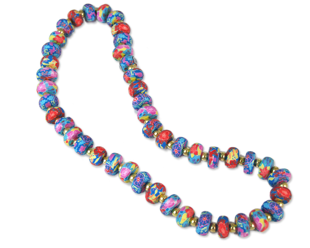 Viva Beads Splash of Tropical Flat Shimmer Necklace - Viva Beads-The ...