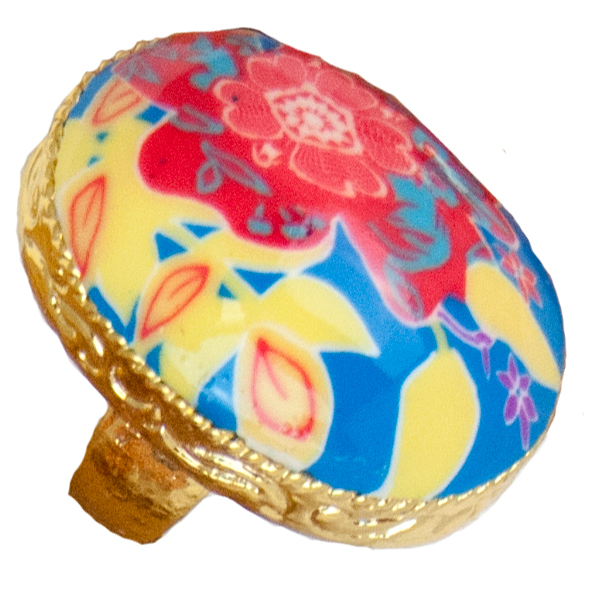 Viva Beads Splash of Tropical Clay Shaped Ring - Viva Beads-The Lamp Stand