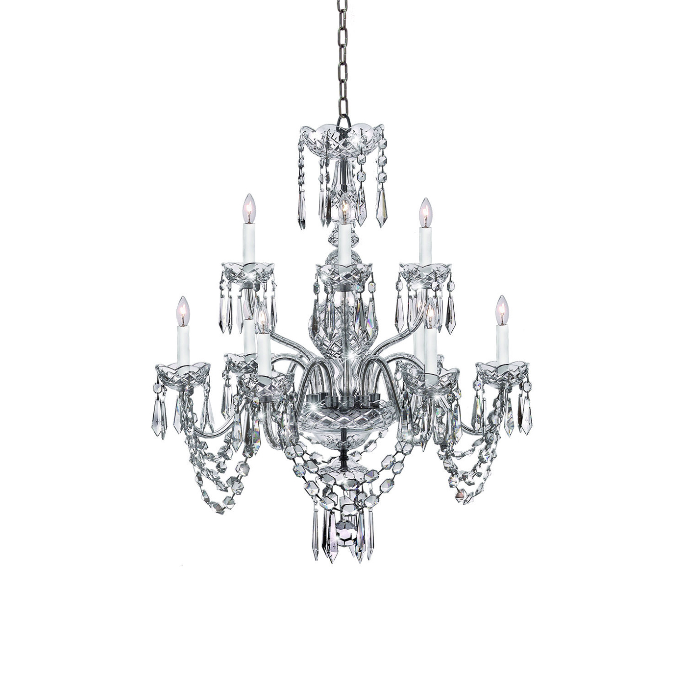 Waterford Ashbourne 9-Arm Chandelier by Waterford - Special Order-The ...