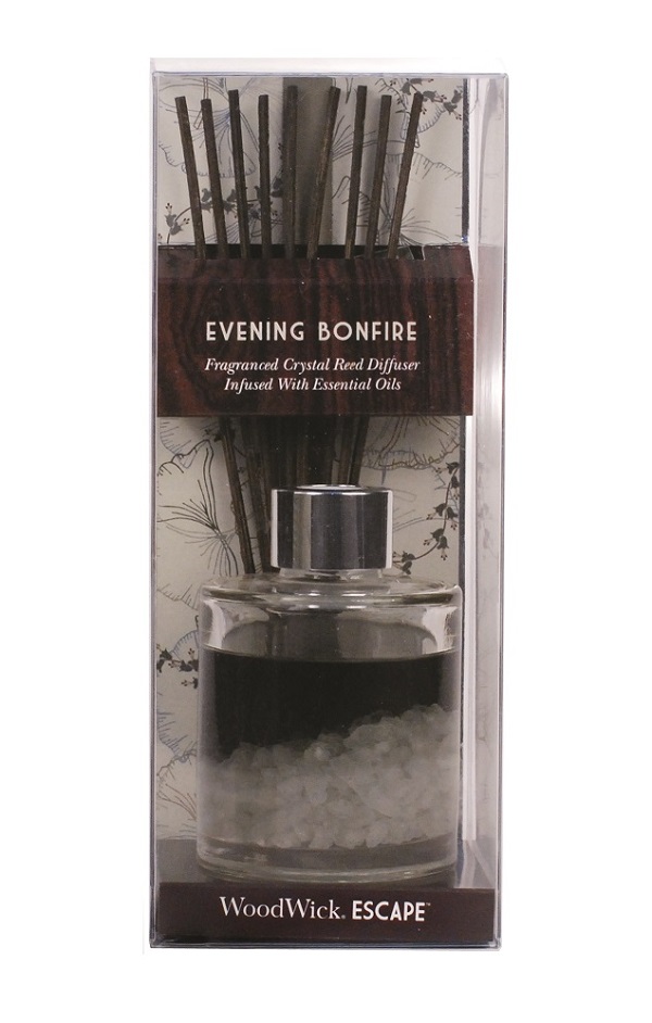 WoodWick Evening Bonfire WoodWick Escape Crystal Reed Diffuser-The Lamp ...