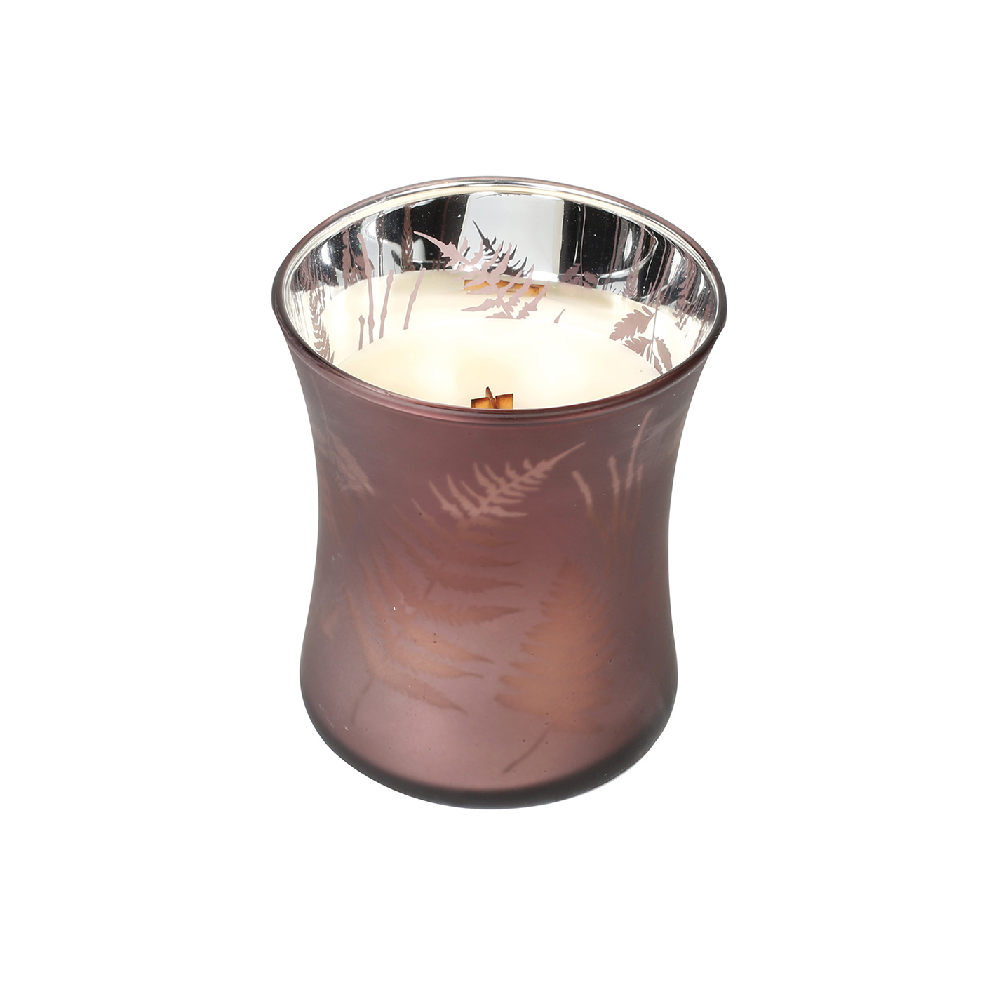 WoodWick *Fireside 10 oz. WoodWick Dancing Glass Candle-The Lamp Stand