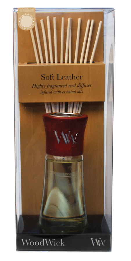 WoodWick Soft Leather WoodWick 7.4 oz. Reed Diffuser-The Lamp Stand