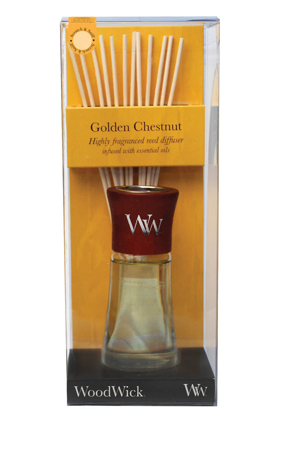 WoodWick Golden Chestnut WoodWick 7.4 oz. Reed Diffuser-The Lamp Stand