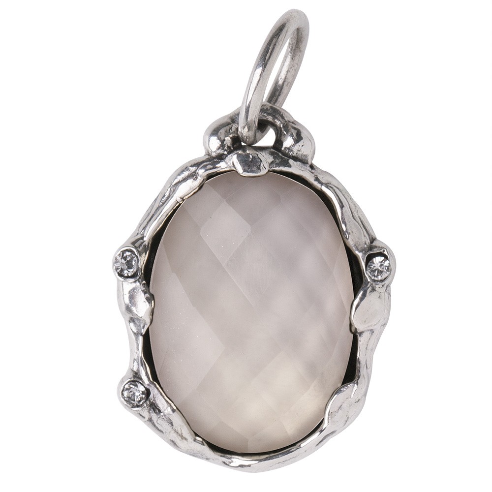 Waxing Poetic Quartz/Moonstone Stellare Signature Stone Charm by Waxing ...