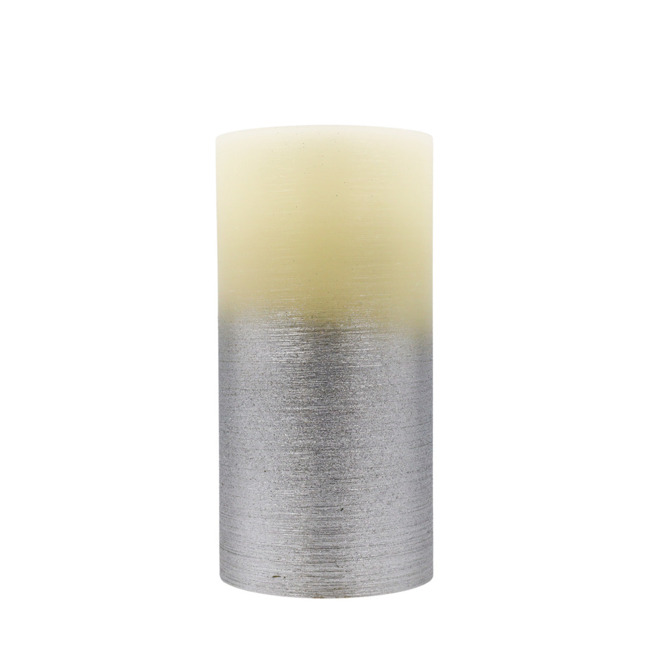 Water Wick Candle with Remote - Large - Silver - The Lamp Stand
