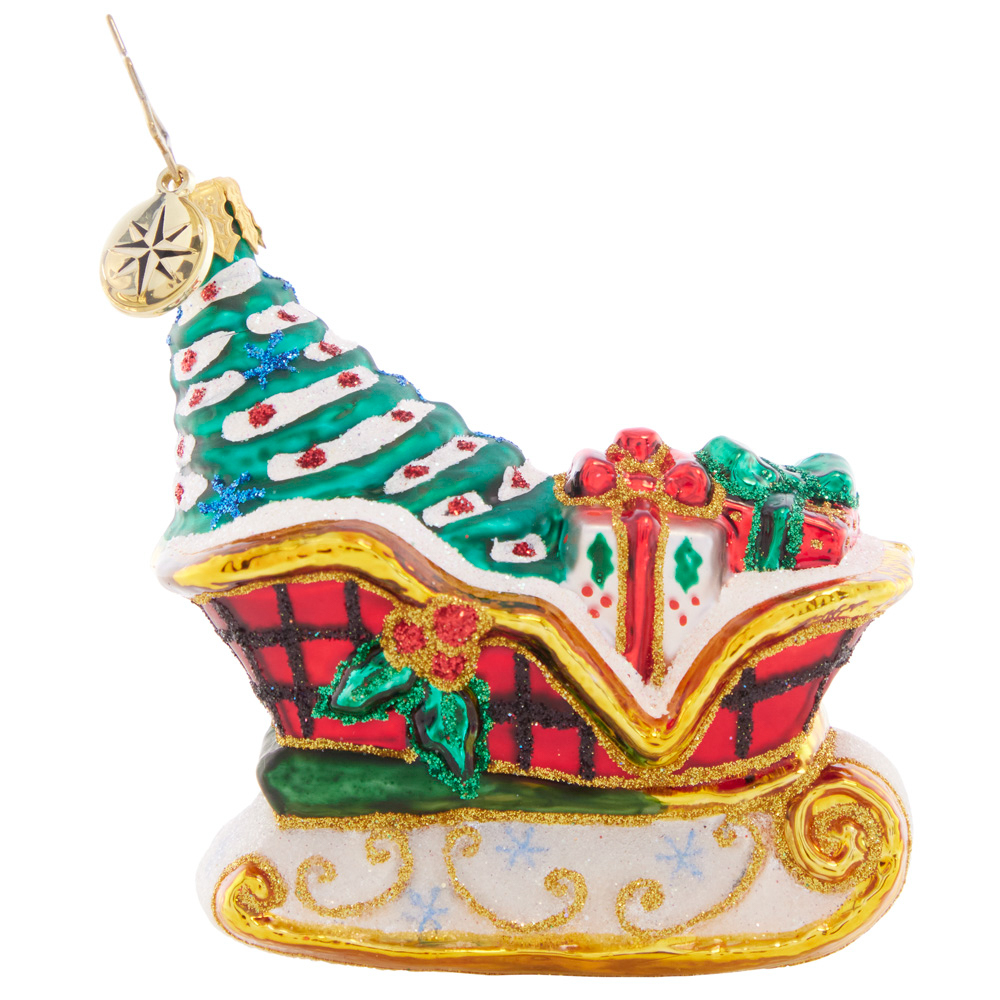 Christopher Radko Christopher Radko 3-Inch Snowy Sleigh Ride Gem - The ...
