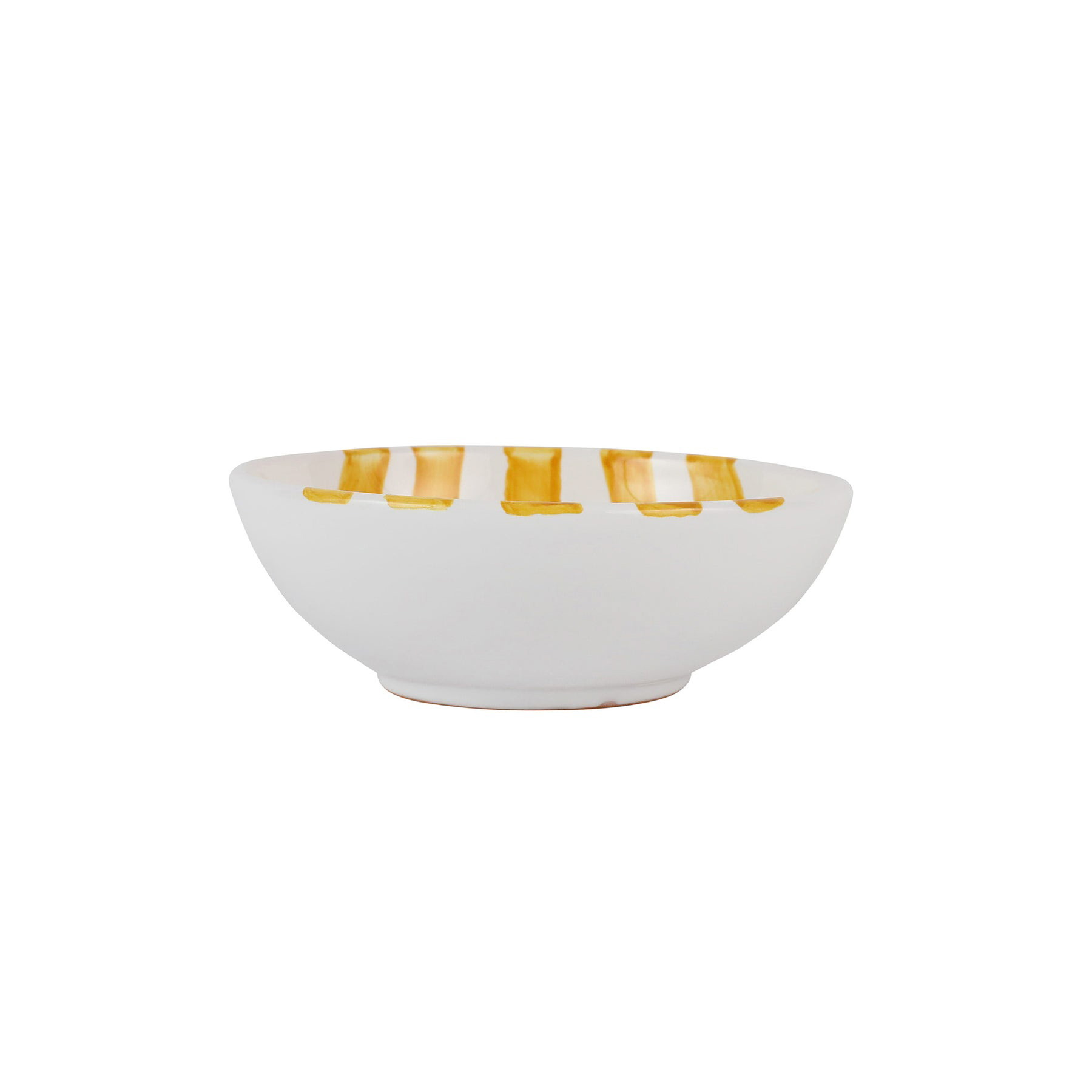 Vietri Amalfitana Yellow Stripe Cereal Bowl - The Lamp Stand