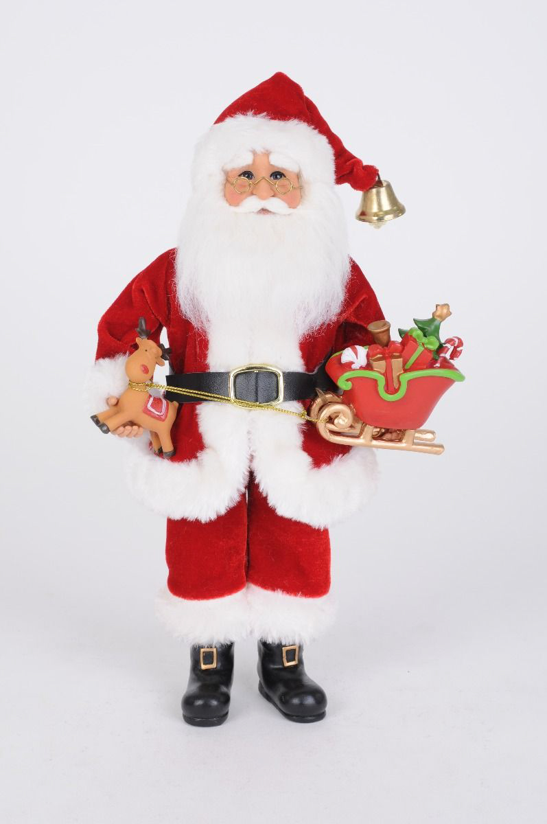 Karen Didion Reindeer Sled Santa - The Lamp Stand
