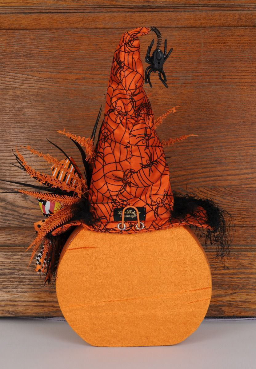 Karen Didion Lighted Candy Corn Pumpkin Door Décor - The Lamp Stand