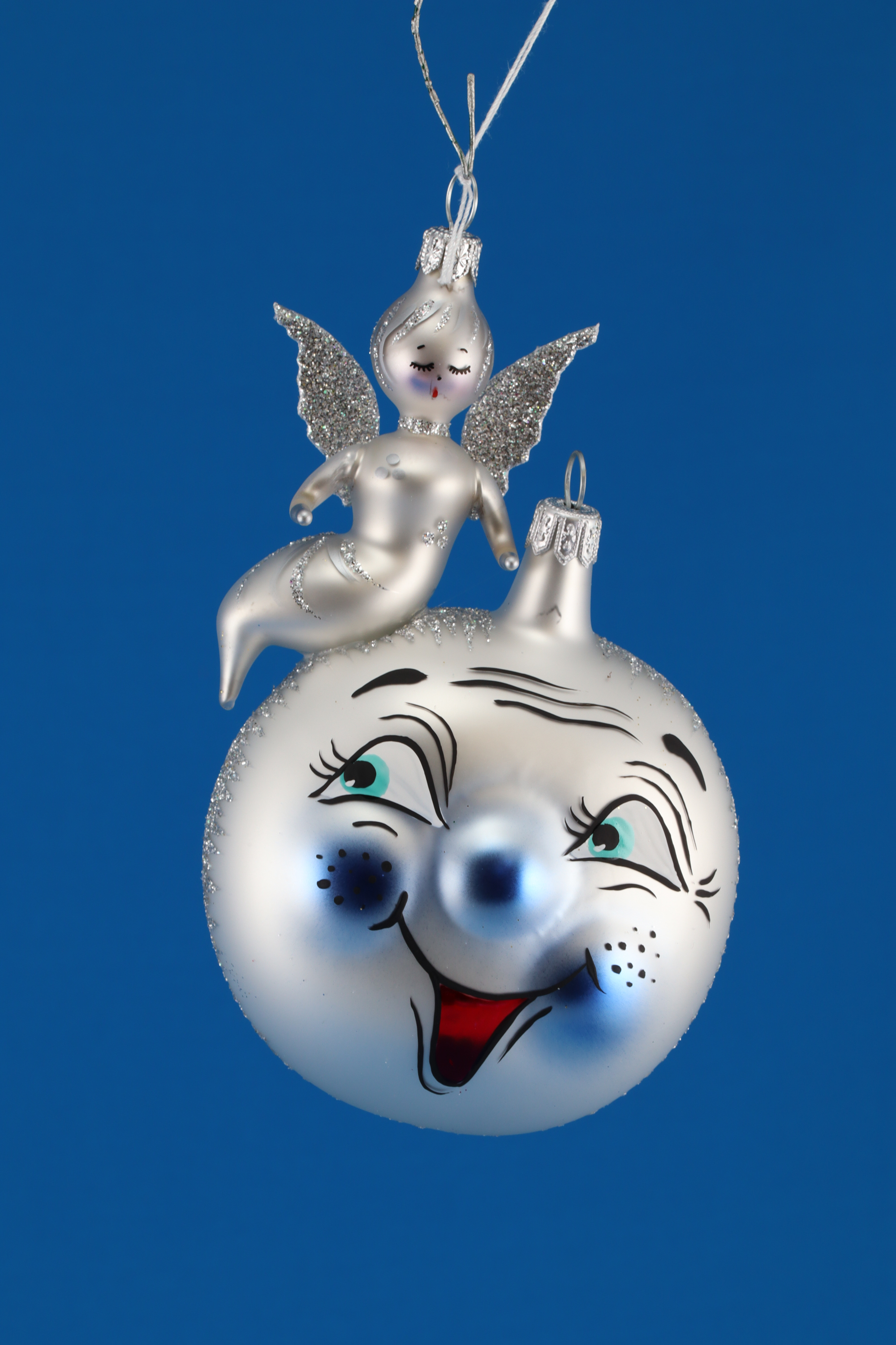 Soffieria De Carlini Moon Face with Angel Ornament - The Lamp Stand