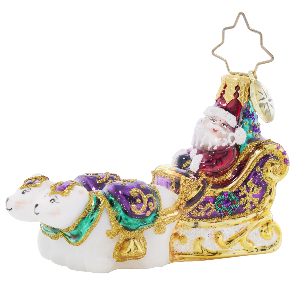 Christopher Radko Polar Pals Sleigh Ride Gem