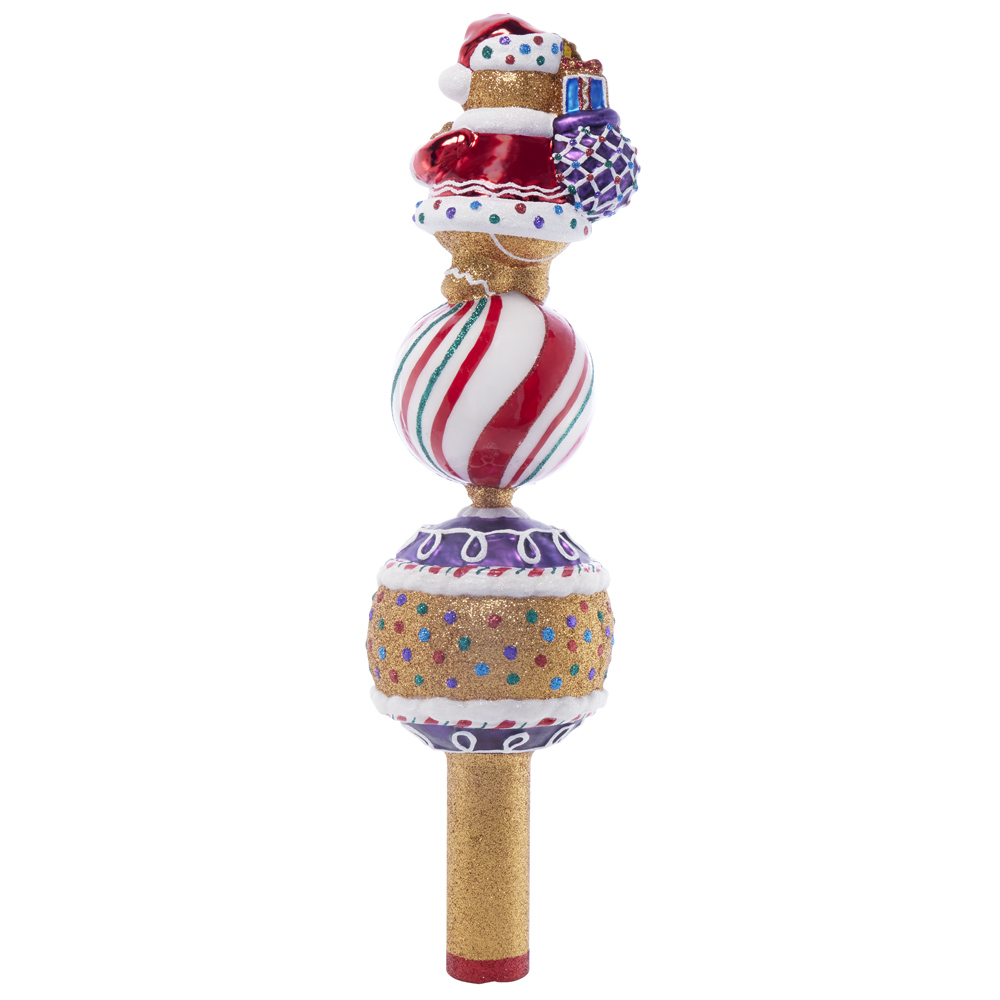 Christopher Radko Gingersnap Santa Finial