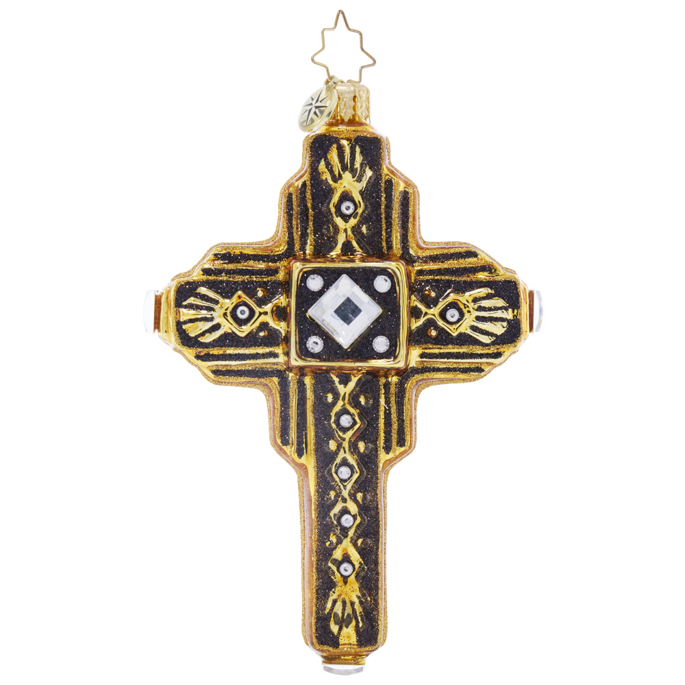 Christopher Radko Art Deco Cross